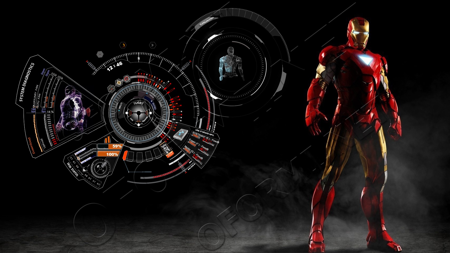 Iron Man Jarvis Rainmeter